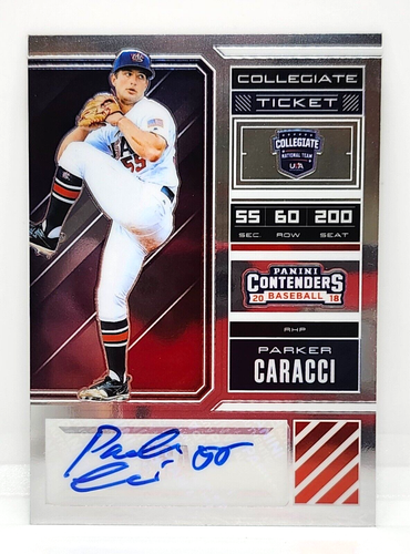 PARKER CARACCI /99 AUTO ~ 2018 PANINI ELITE EXTRA EDITION / AUTOGRAPH # ...