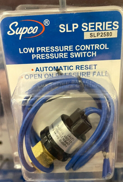 SLP2580 SUPCO Low Pressure Switch 25 Open 80 Close for sale online | eBay