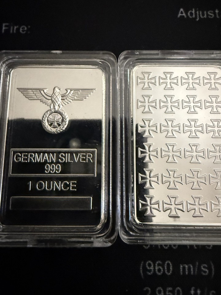 German Silver Bar 1 oz (In Capsule) | eBay