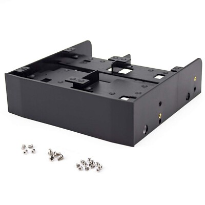 VBESTLIFE 2.5/3.5 HDD SSD to 5.25 Floppy Drive Bay Mounting Bracket for ...