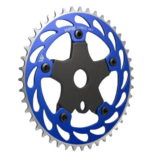 WFS Helix Chainring w/ Spider Sprocket 44T 1/8" 110mm Old School BMX ...
