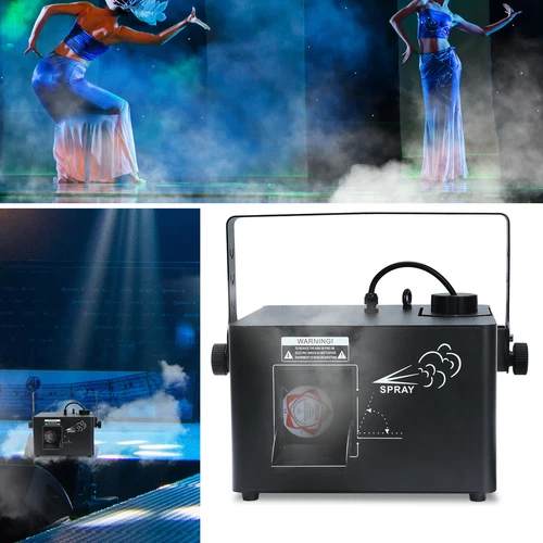DMX 1500W Low Profile Hazer Haze Smoke Fog Machine Theater DJ Stage ...