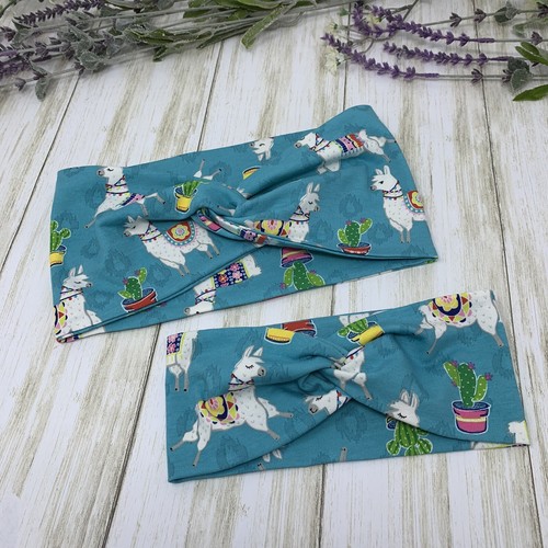Llama 🦙 Head-wraps ~ Headbands ~ Set Of 2~Mom ~ & Me ~Matching ...