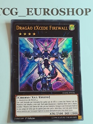 FIREWALL EXCEED DRAGON YUGIOH DANE 2022 PORTUGUESE ULTRA RARE 1st ED NM ...