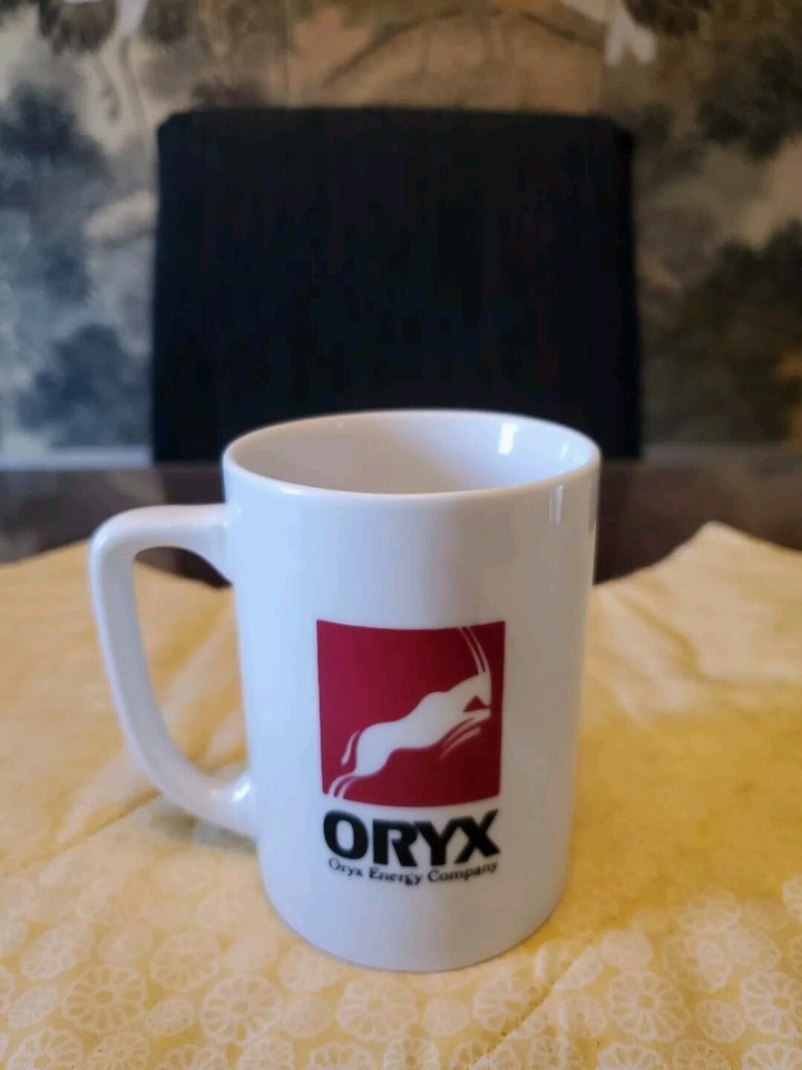 Oryx Energy Company Coffee Cup AFRICAN PROVIDER OF OIL & GAS | eBay