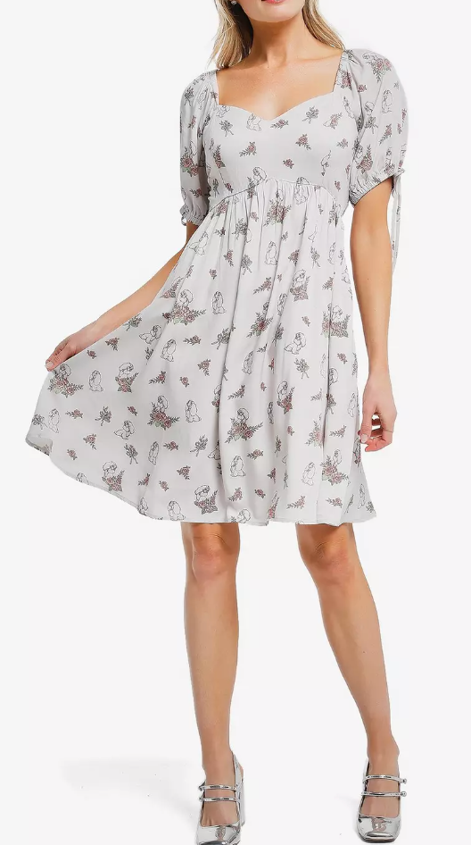 Disney Lady And The Tramp Floral Lady Allover Print Dress Medium Her ...