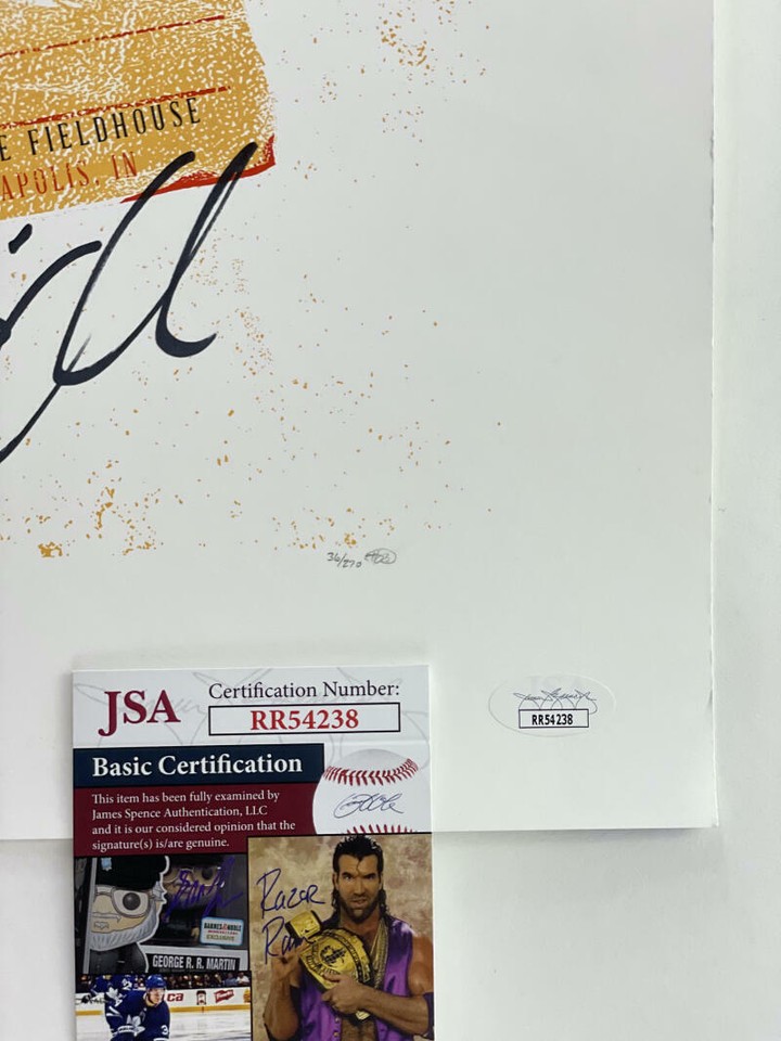 ERIC CHURCH SIGNED AUTOGRAPH 18X24 CONCERT TOUR POSTER INDIANAPOLIS 10 ...