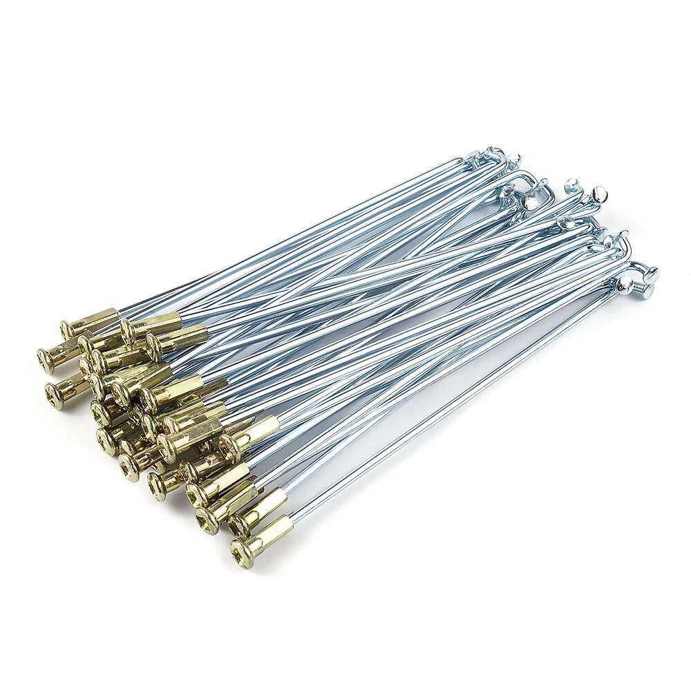 MOTORCYCLE WHEEL SPOKES & NIPPLES KIT VARIOUS LENGHTS AVAILABLE IN 3MM ...