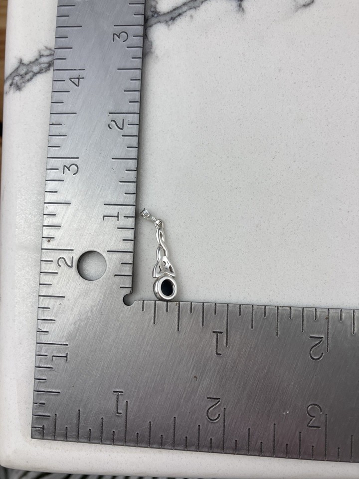 Vintage 925 Sterling Silver Baltic Amber Celtic Knot Dainty Pendant ...