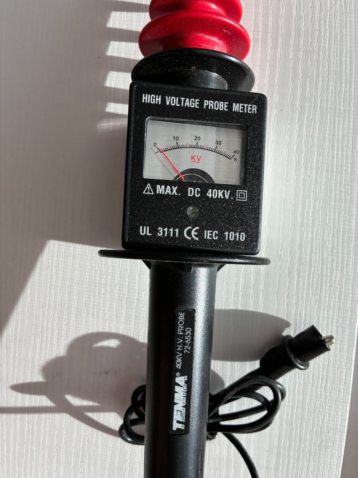 TENMA /40KV DC H.V. PROBE METER & SIMPSON /40KV DC TEST PROBE -UNTESTED ...