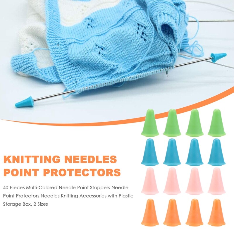 40 Pieces Multi-Colored Needle Point Stoppers Needle Point ...