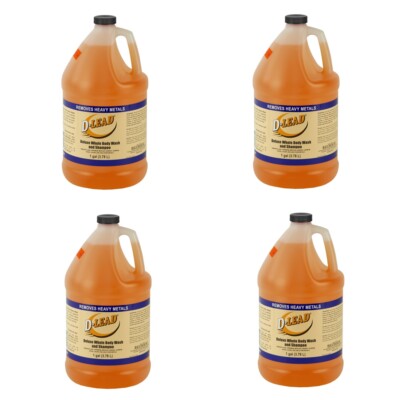 D-Lead 1 Gallon Deluxe Whole Body Wash & Shampoo Case of 4 Bottles ...