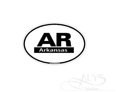 Arkansas Oval State AR Bumper Decals & Stickers | eBay