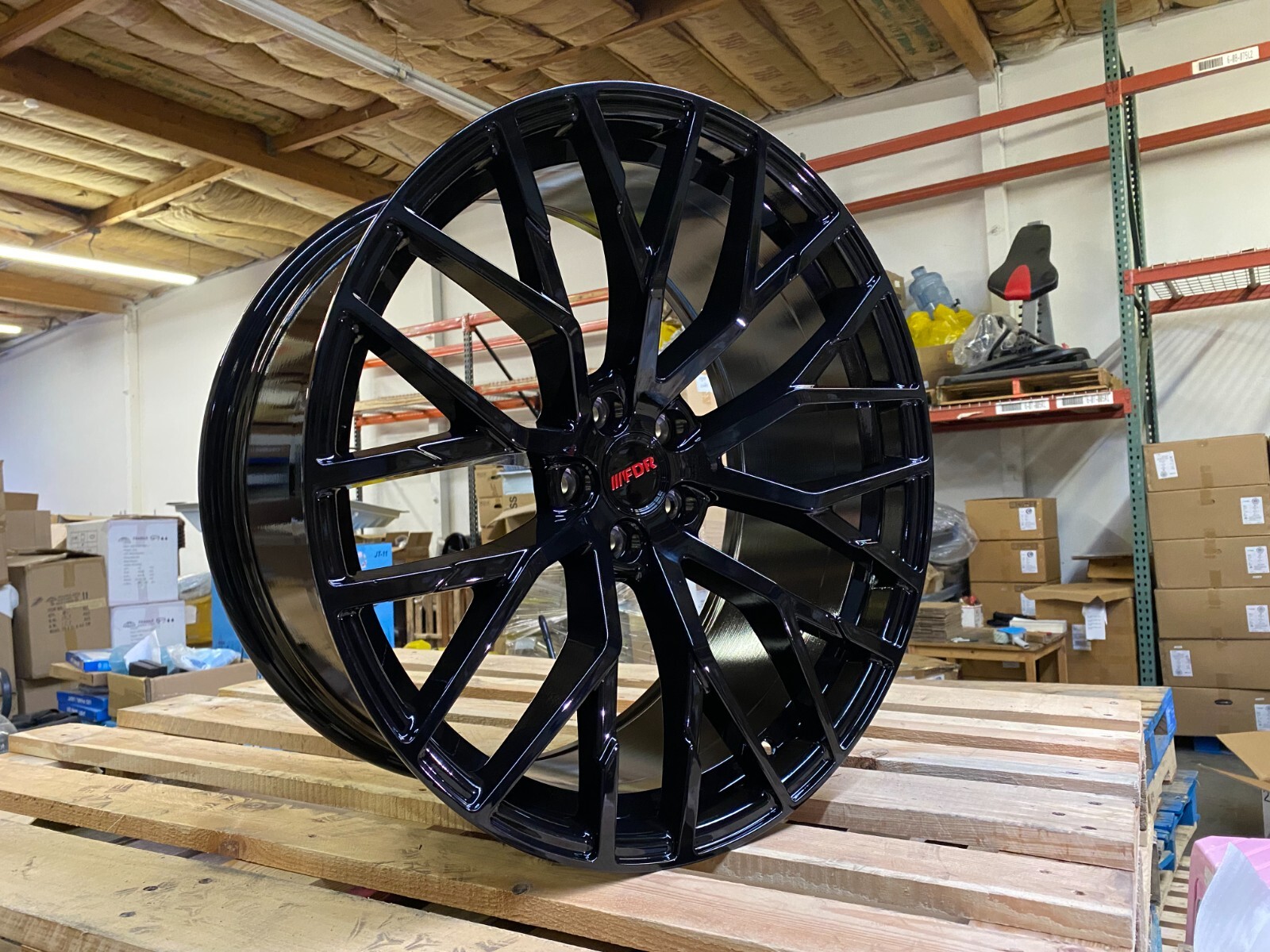 21" Gloss Black Rims 21x9.5 5x112 +26 66.6 Fit Audi A6 A7 S4 S5 RS6 RS7 ...