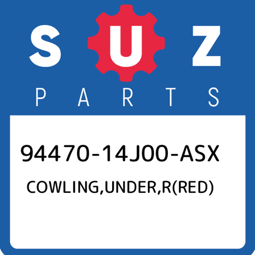 94470-14J00-ASX Suzuki Cowling,under,r(red) 9447014J00ASX, New Genuine ...