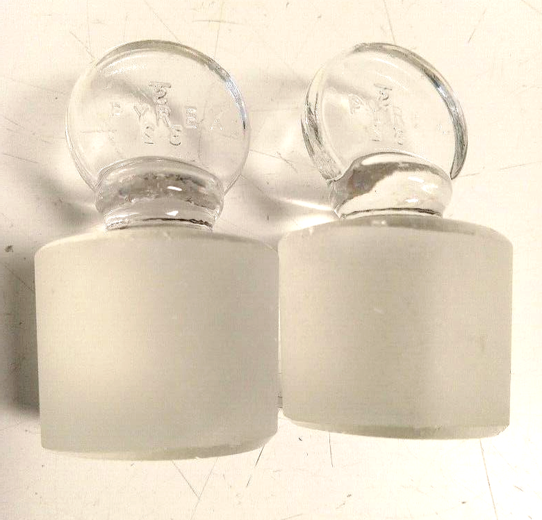 Corning Pyrex #32 Solid Ground Glass Pennyhead Stoppers Lot of 2 Pcs | eBay