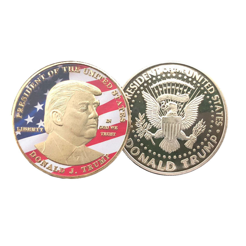 Donald Trump Commemorative Coin KEEP AMERICA Gold Plated Inaugural ...