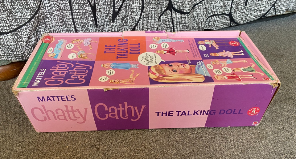 1998 Mattel Chatty Cathy Talking Doll + Original Box & Papers No. 23025 ...