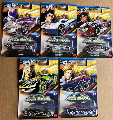 Hot Wheels ACCELERACERS SET (B) SLING SHOT,REVERT,IRIDIUM,NEW IN ...
