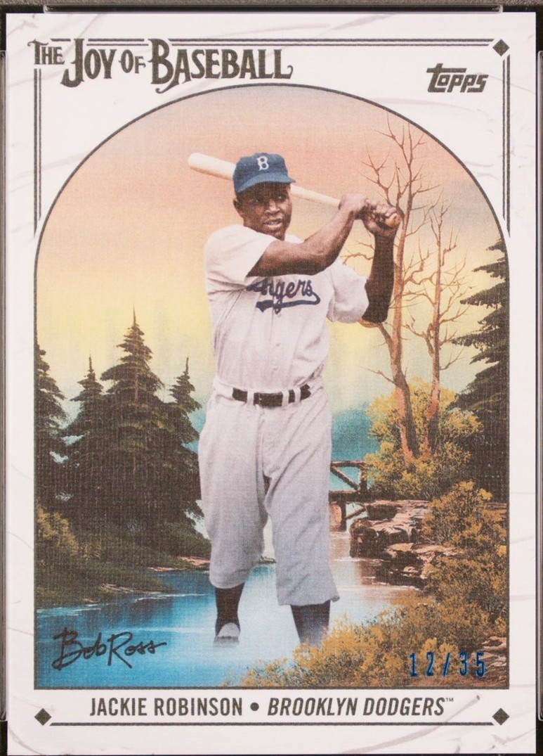 2023 Topps X Bob Ross The Joy of Baseball - Jackie Robinson #45 ...