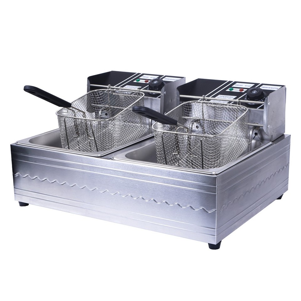 Electric Deep Fryer 10L / 20L Commercial Bench Top Stainless Steel ...