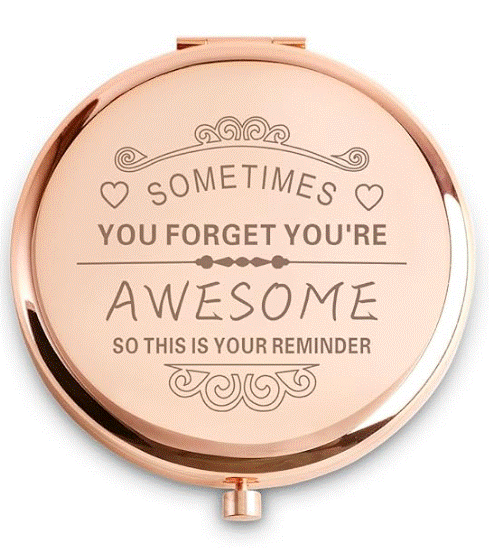 Magnifying Compact Mirror Handheld Travel Pocket Mirror BEAUTIFUL! | eBay