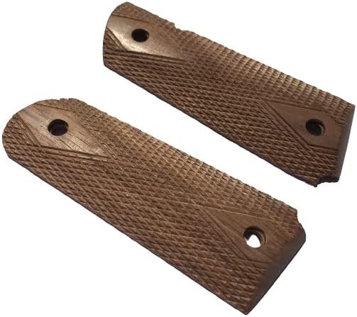 WW2 US Army .45 Hip M1911 Colt Tan Holster with walnut Wood Colt Grip ...