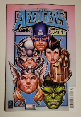 AVENGERS #1 07/2023 NM/NM- MARK BROOKS CORNER BOX VARIANT MARVEL COMICS ...