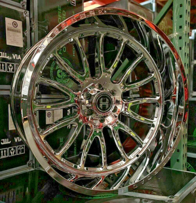 4 NEW 24X12 Hardcore HC101 Wheels Chrome 6x5.5 Chevy GMC 6x139.7 Ford ...