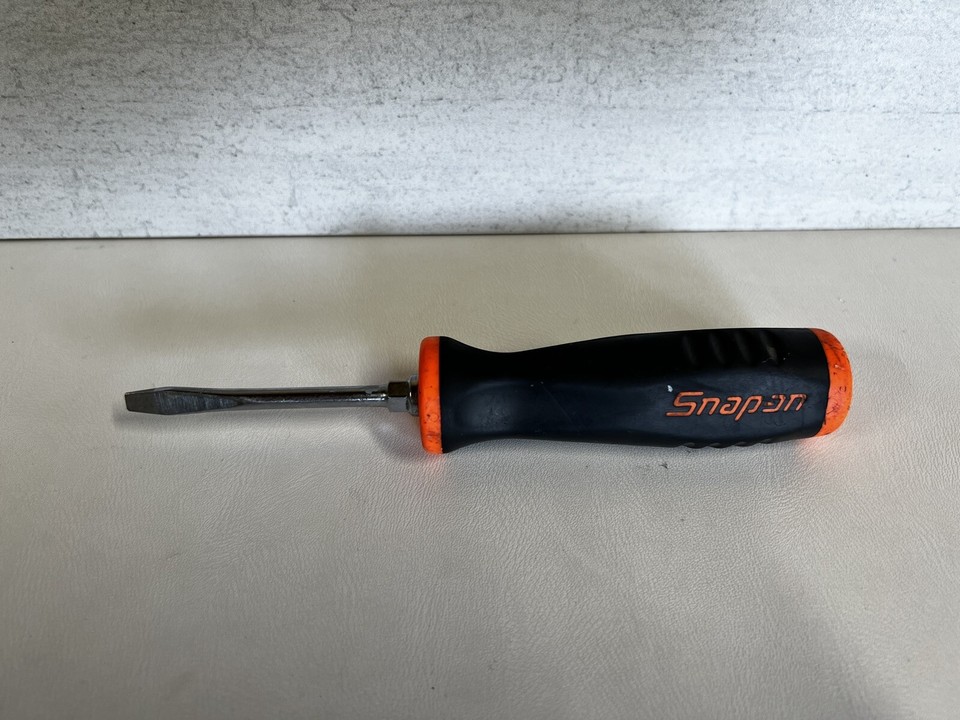 Snap On SGD2 Soft Grip Orange And Black Flat Blade Screwdriver | eBay
