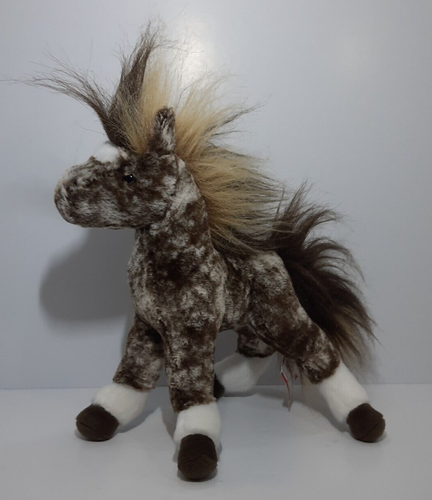 Douglas Cuddle Toy Horse 12" Mosaic Brown Dapple Foal Tags Stuffed ...