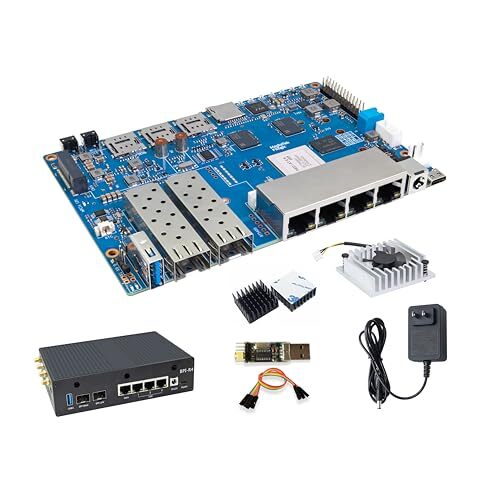 Banana Pi BPI-R4 WiFi 7 Wireless Dual-Band WiFi Router Board OpenWRT ...