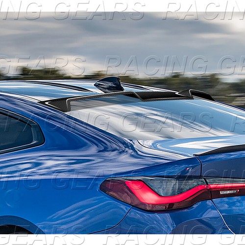 CARBON FIBER REAR ROOF WINDOW VISOR SPOILER FIT 21-23 BMW 4-SERIES G22 ...