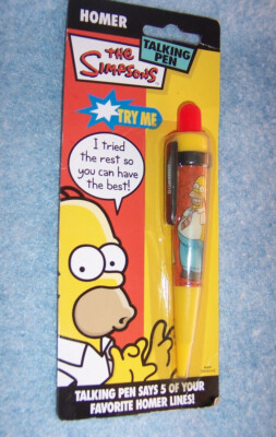 2006 The Simpsons- Homer Talking pen, New | eBay