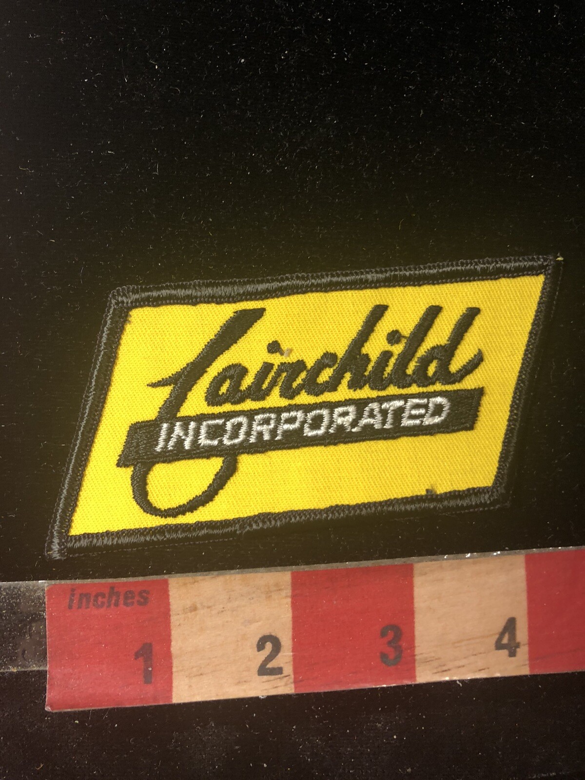 Vintage FAIRCHILD INC. INCORPORATED Advertising Patch 90RF | eBay