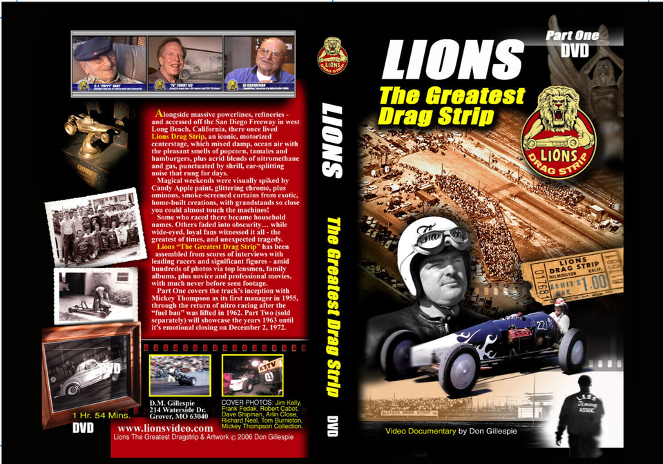 NEW (3) DVDs Lions The Greatest Drag Strip Video Documentary 5+HOURS ...