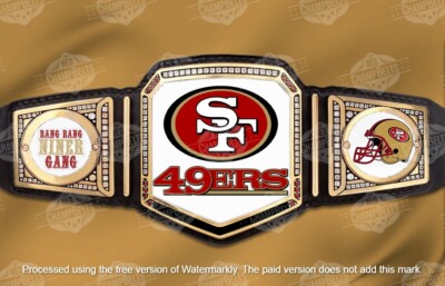 SF 49ERS NFL Championship Belt Adult Size 2mm Brass | eBay