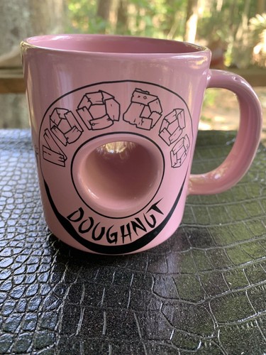 VTG Voodoo Doughnut Coffee Mug Cup The Magic Is In The Hole Pink USA ...