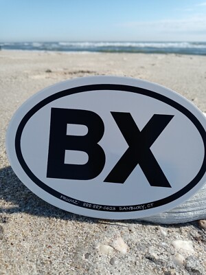 BX (BRONX,The Boogie Down) / Vintage NOS 4x6 Oval Vinyl Sticker/Decal ...