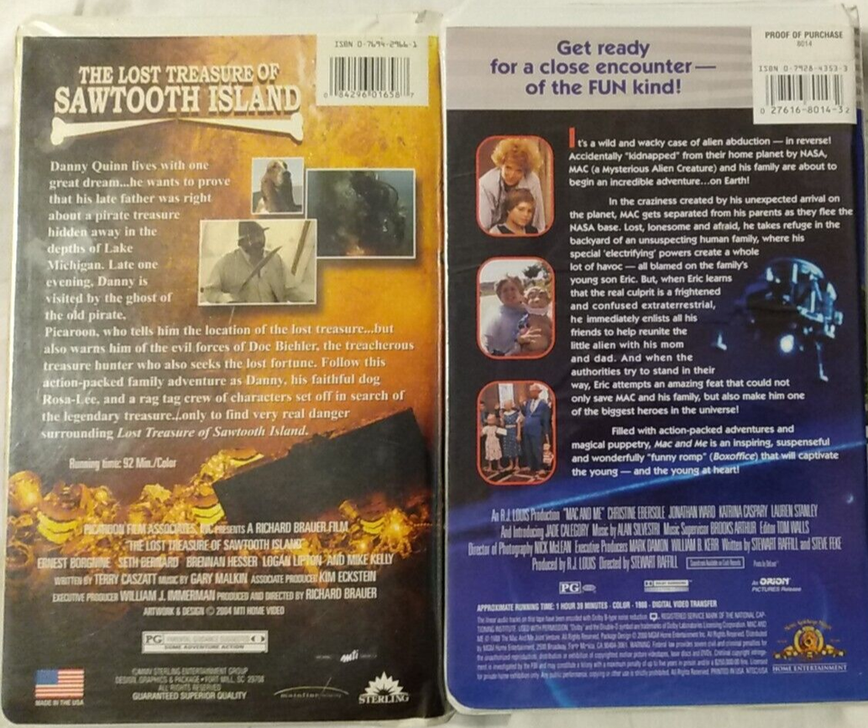 18 VHS Children Flintstones Peter Pan Hook Muppets Space Sawtooth Mac ...