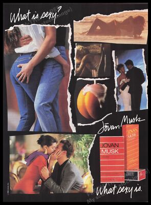 Jovan Musk Fragrance Cologne 1980s Print Advertisement Ad 1989 Couples ...