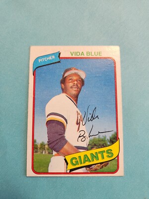 VIDA BLUE 1980 TOPPS #30 GIANTS PITCHER | eBay