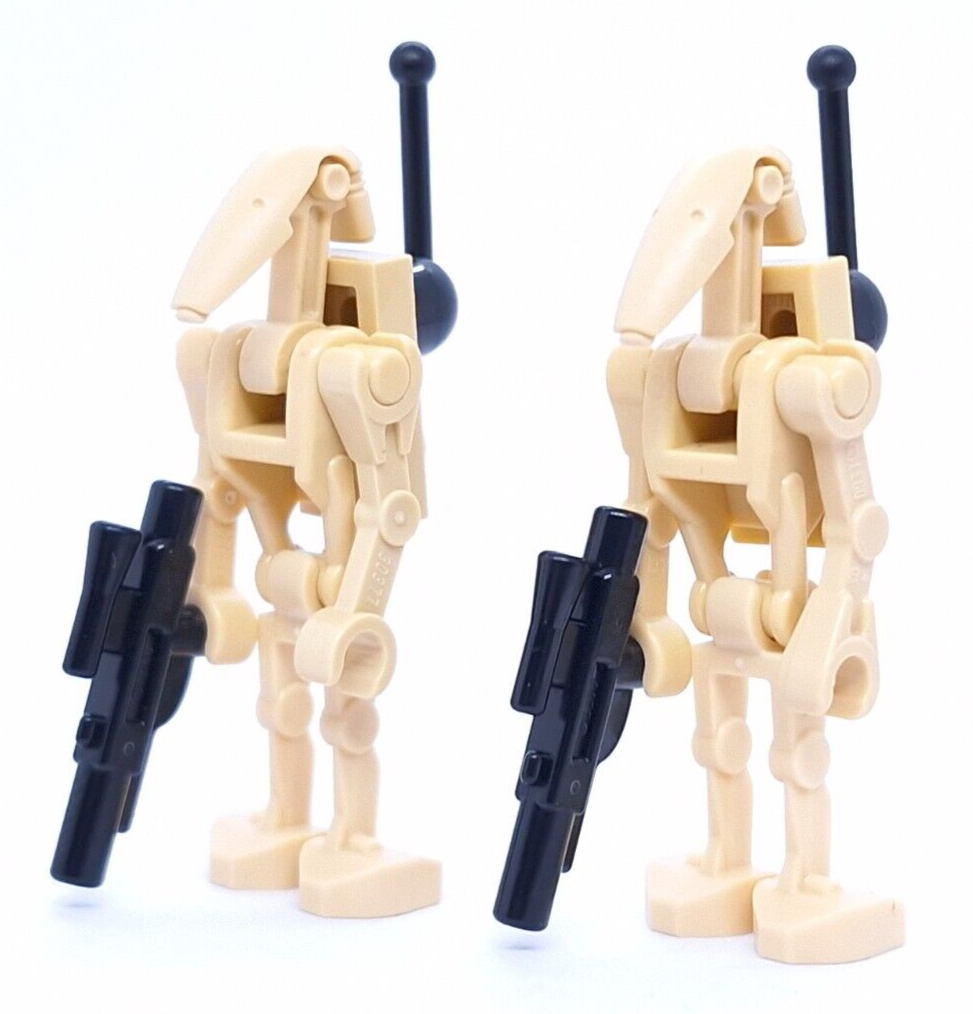 Lego Star Wars Battle Droid Minifigures Lot 2 B1 Battle Droids Backpack ...