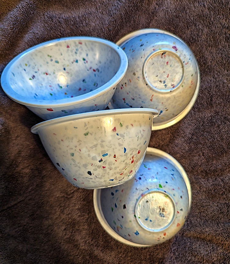 Zak! Designs White Confetti Small Melamine Bowls (Set of 4) | eBay