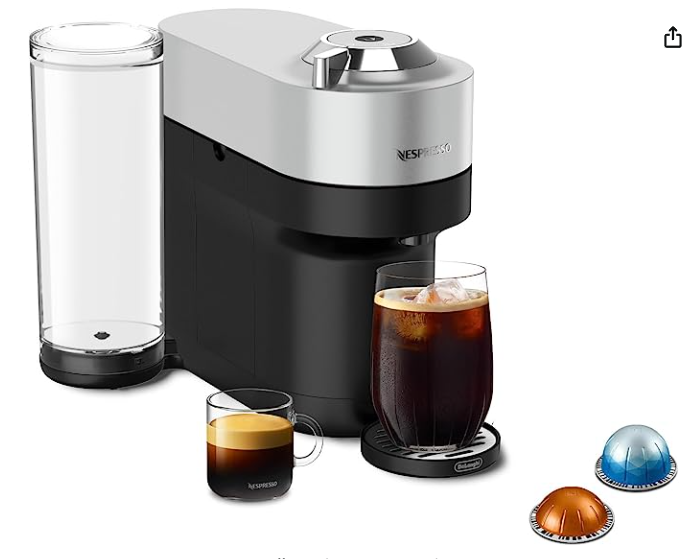 Nespresso Vertuo Pop+ Deluxe Coffee and Espresso Machine by De'Longhi ...