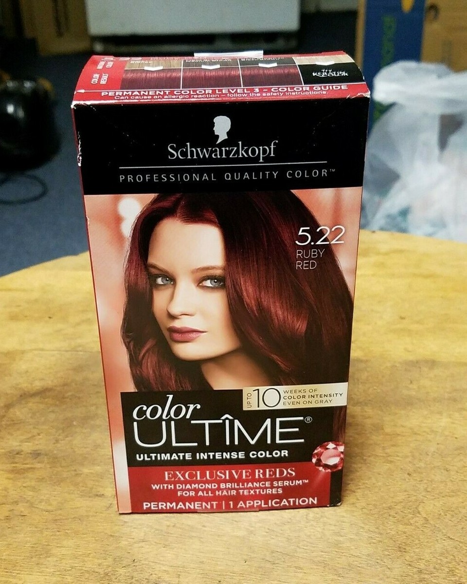 Ruby Red Hair Color New Packaged Schwarzkopf Color Ultime Hair Color,