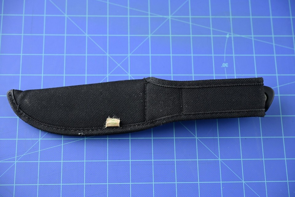 Buck NightHawk 650 Black Blade, Sheath, Green Handle knife | eBay