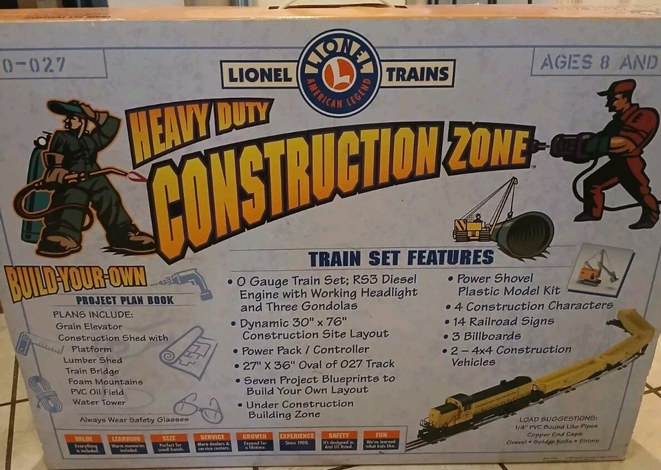 Lionel 7-21902 Heavy Duty Construction Zone Train Set | eBay