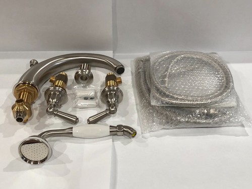 Perrin & Rowe Roman Tub Faucet with Single Function Hand Shower & Lever Handles | eBay