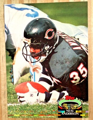 1991 TOPPS STADIUM CLUB NEAL ANDERSON CARD#305 NMMT CHICAGO BEARS ...